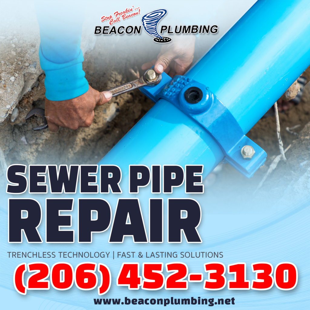 Black Diamond Sewer Pipe Repair | Beacon Plumbing | Emergency Sewer Repair